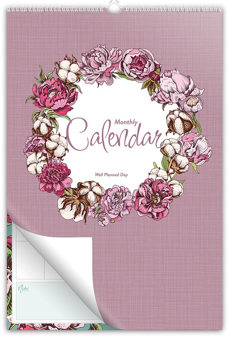 Well Planned Gal Calendars - Monthly Planning - Apple Blossom - THEME ...