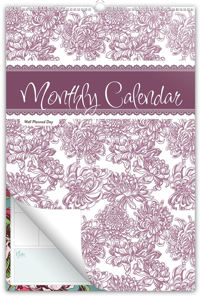 Well Planned Gal Calendars - Monthly Planning - Apple Blossom - THEME ...