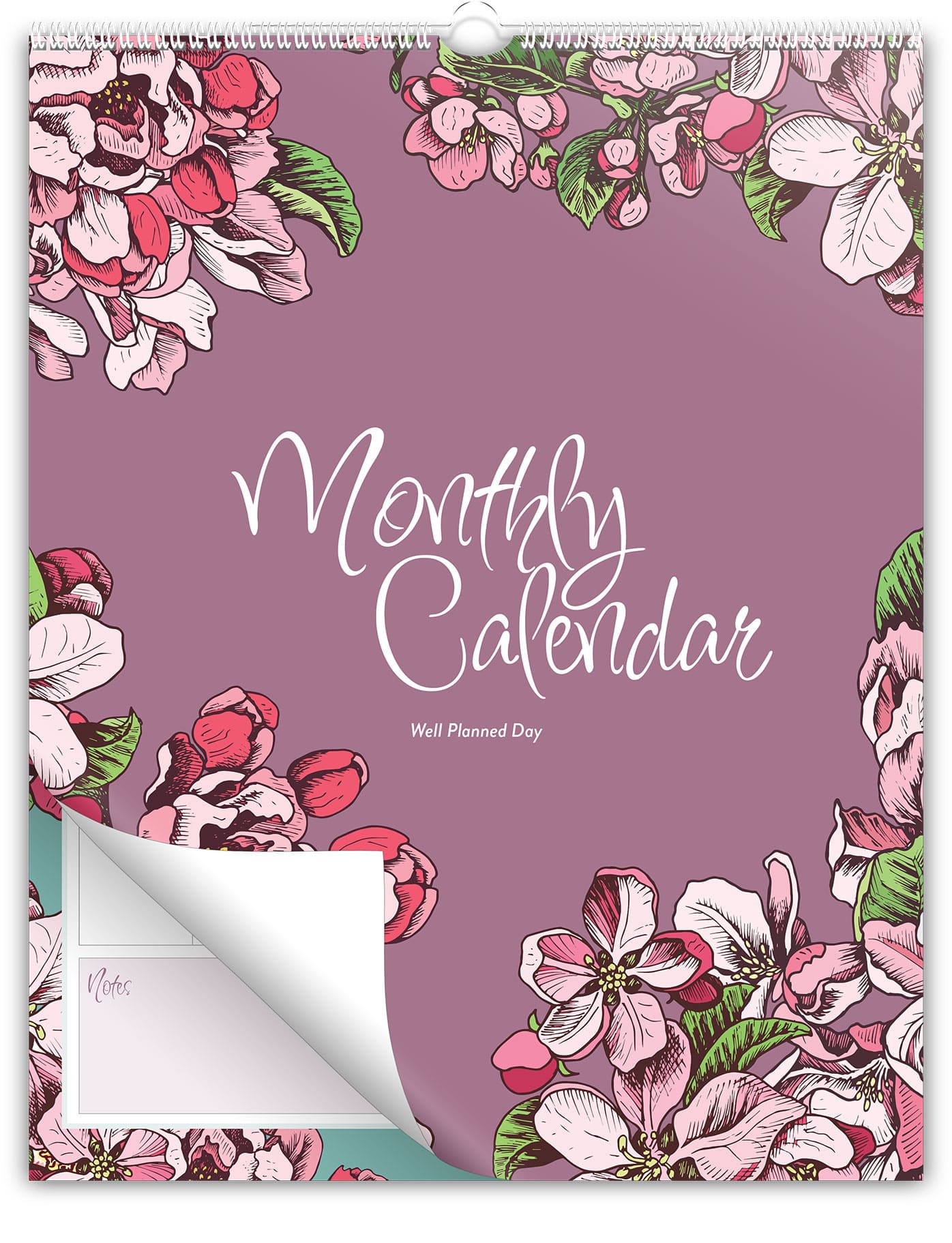 Well Planned Gal Calendars - Monthly Planning - Apple Blossom - THEME ...
